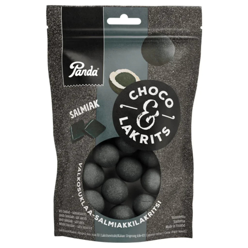 Panda Choco & Salmiak Lakrits (120 gr.) - nammi.is