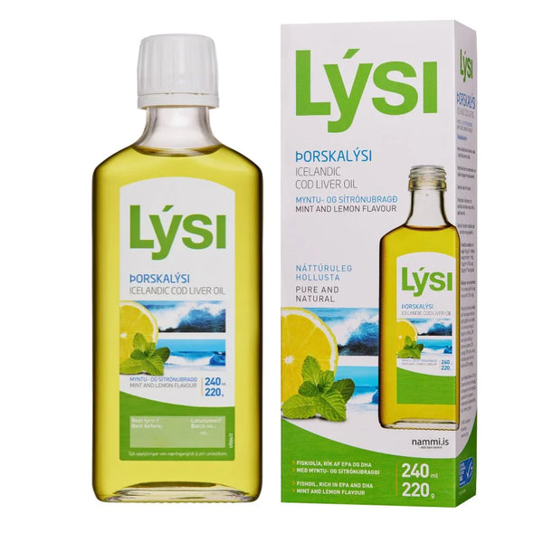 Cod Liver Oil - Mint & Lemon (240 ml) - nammi.is