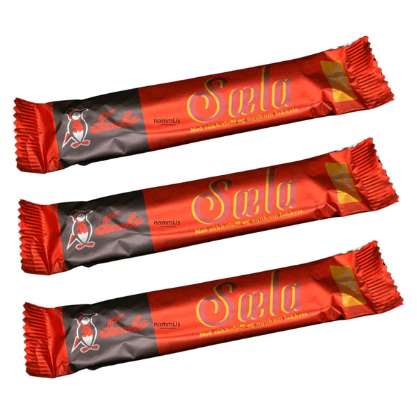 Sæla, Chocolate & Liquorice bar (3x50 gr.) - nammi.is