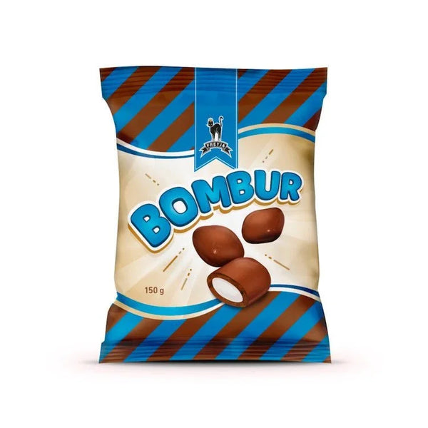 Freyju Bombur chocolate caramel covered with cream chocolate