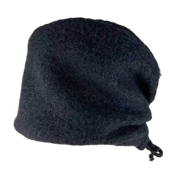 Hera - wool hat - black
